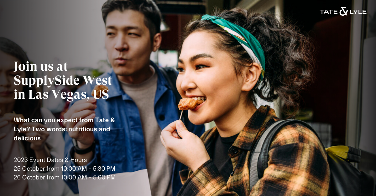 Supply Side West 2023 — Visit us at Booth #3245! | Tate & Lyle
